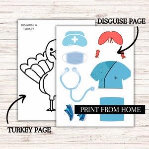 Disguise a Turkey, Turkey in Disguise Printable, Thanksgiving ...