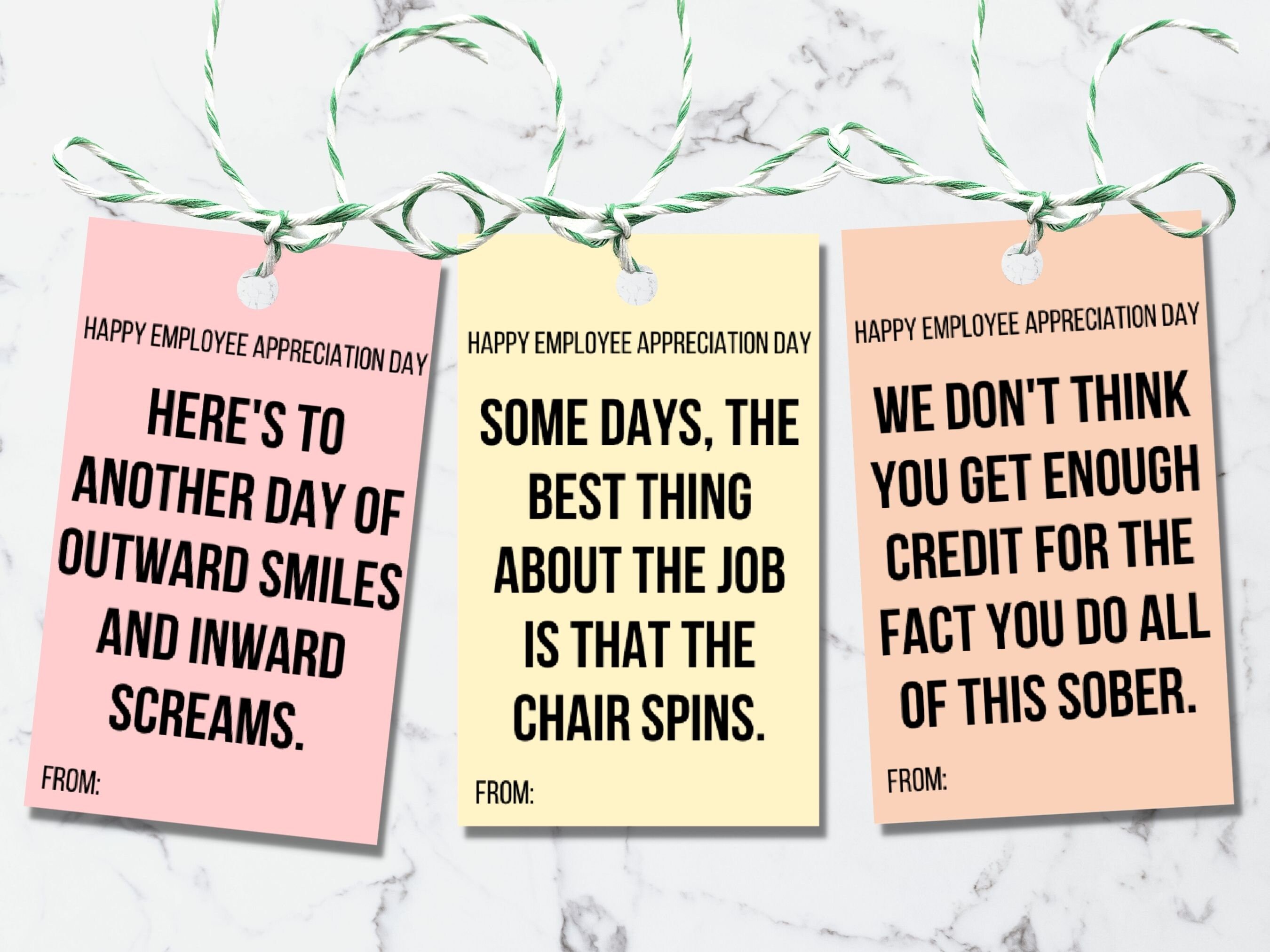 Funny Employee Gift Tags Employee Appreciation Gift Tags - Etsy