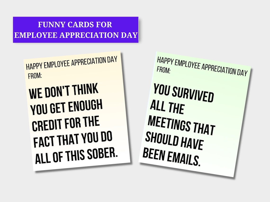 Funny Employee Appreciation Day, Funny Employee Appreciation Cards, Co ...