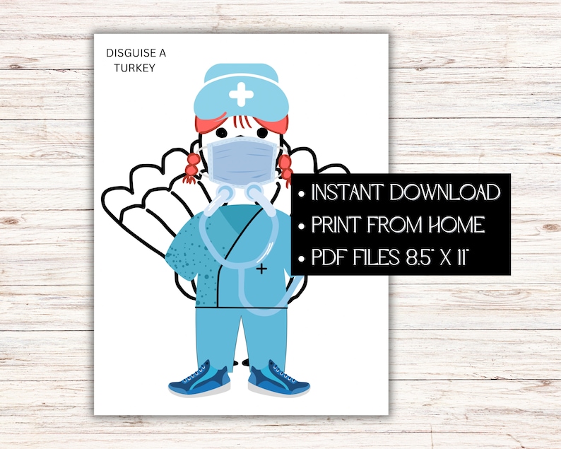 Disguise a Turkey, Turkey in Disguise Printable, Thanksgiving ...