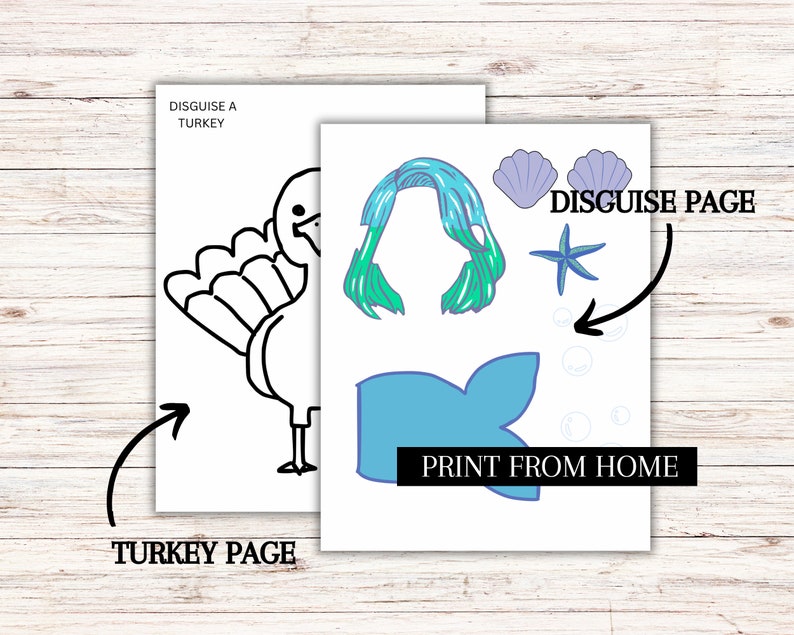 Disguise a Turkey, Turkey in Disguise Printable, Thanksgiving ...