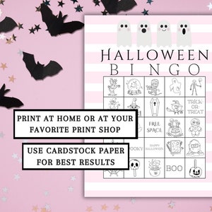 Halloween Bingo Cards, Happy Halloween Bingo, Halloween Bingo for Kids ...