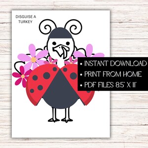 Disguise a Turkey, Turkey in Disguise Printable, Thanksgiving ...