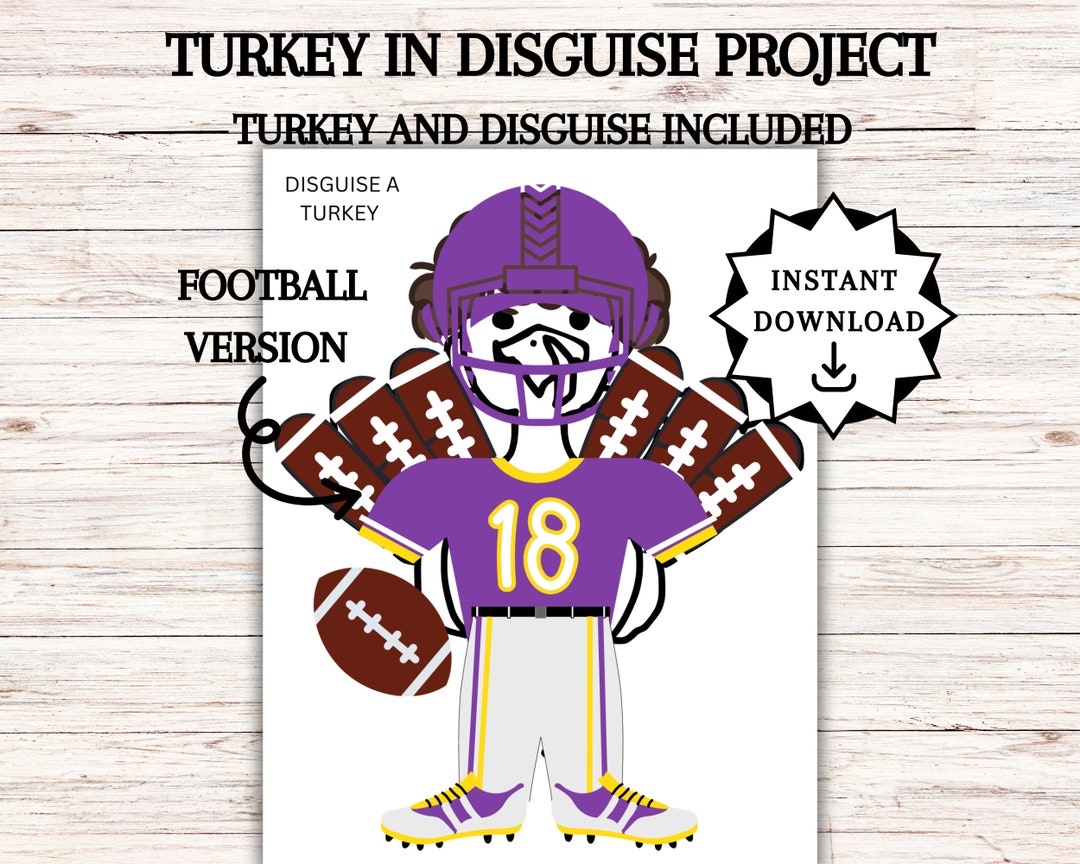 Disguise a Turkey, Turkey in Disguise Printable, Thanksgiving ...