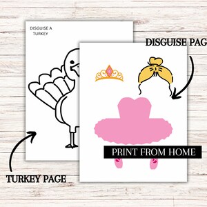 Disguise a Turkey, Turkey in Disguise Printable, Thanksgiving ...