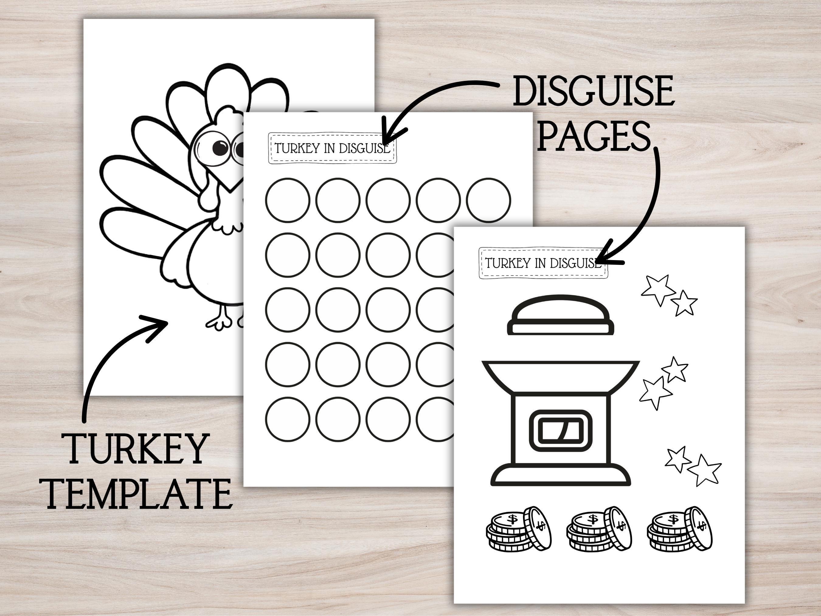 Disguise a Turkey, Turkey in Disguise Printable, Thanksgiving ...