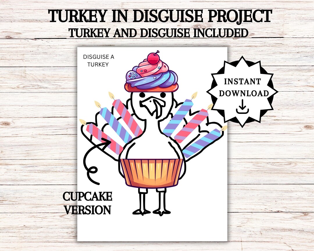 Disguise a Turkey, Turkey in Disguise Printable, Thanksgiving ...