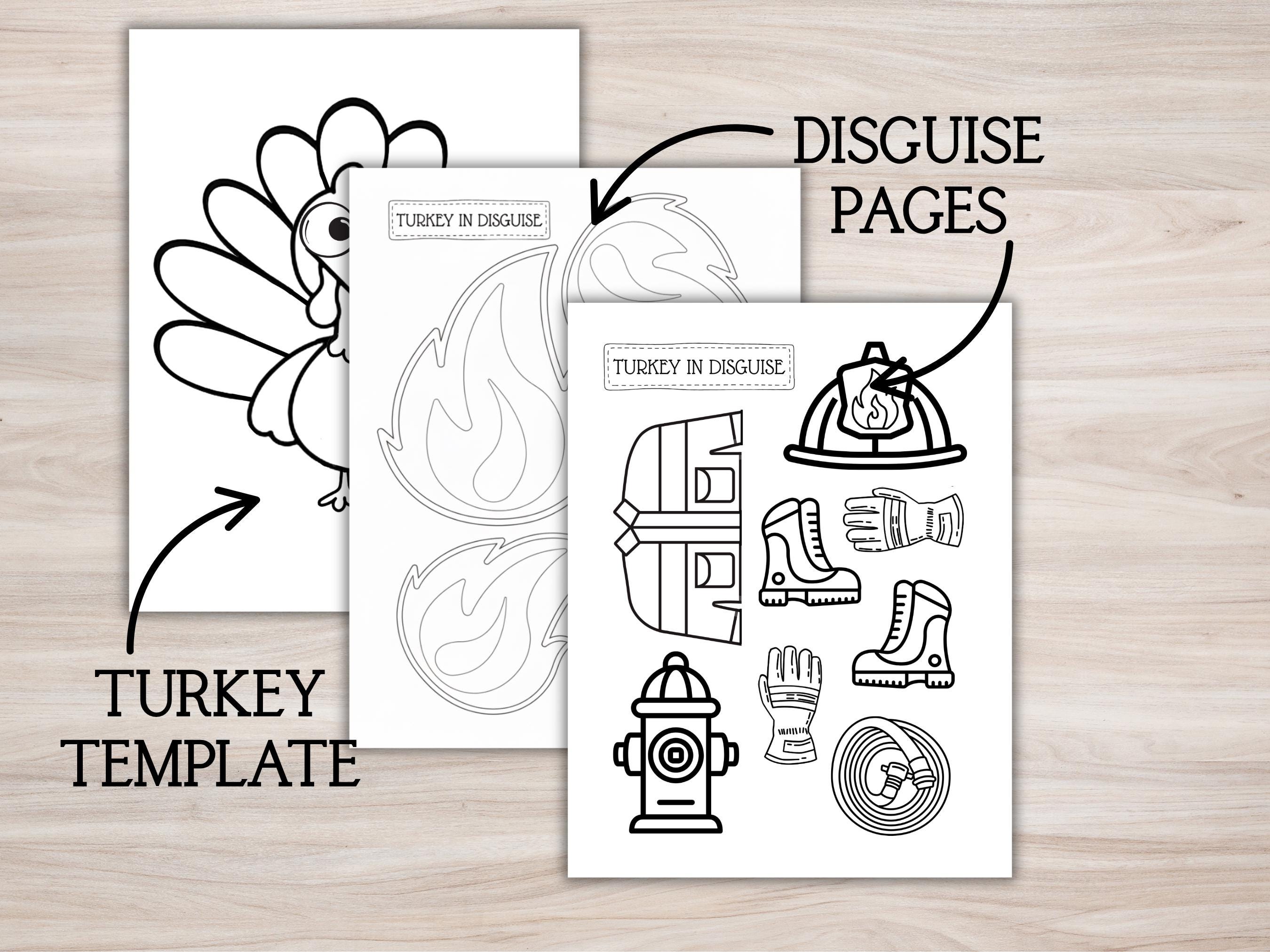 Disguise a Turkey, Turkey in Disguise Printable, Thanksgiving ...