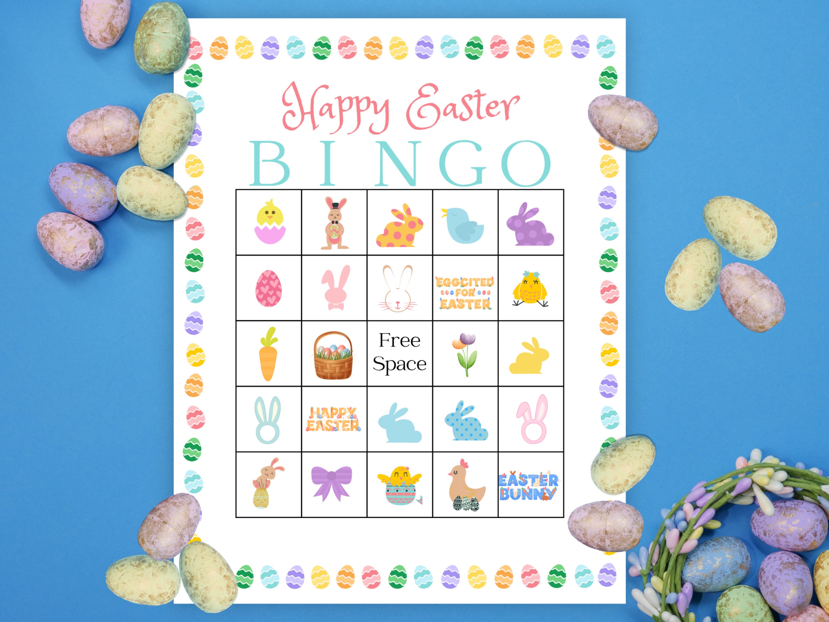 Easter Bingo Printable, Easter Bingo Cards, Easter Bingo for Kids ...