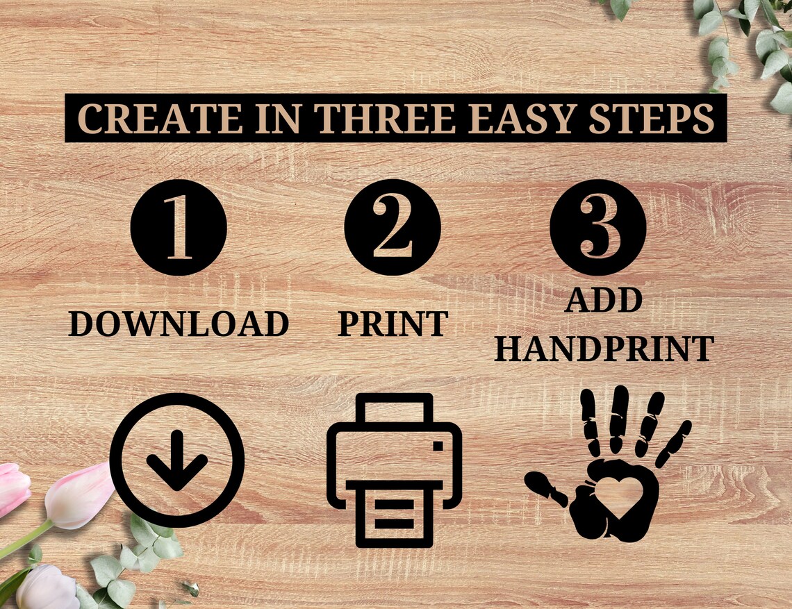 Mother's Day Handprint, Mom Handprint Sign, Kids Mother's Day Craft ...