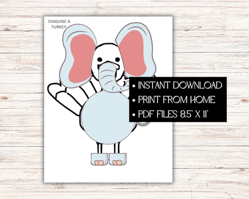 Disguise a Turkey, Turkey in Disguise Printable, Thanksgiving ...