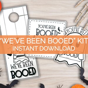 We’ve Been Booed Printable Kit, Neighborhood Boo Game, You’ve Been ...