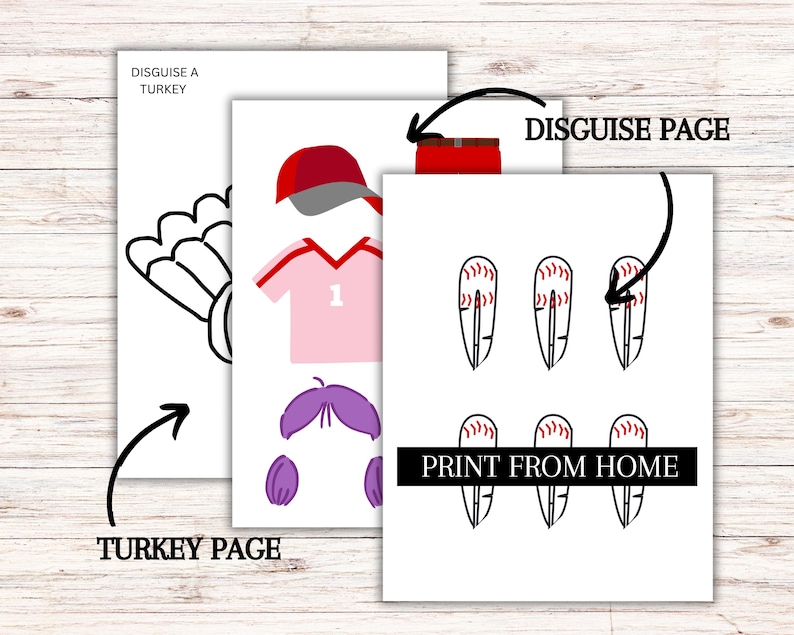 Disguise a Turkey, Turkey in Disguise Printable, Thanksgiving ...