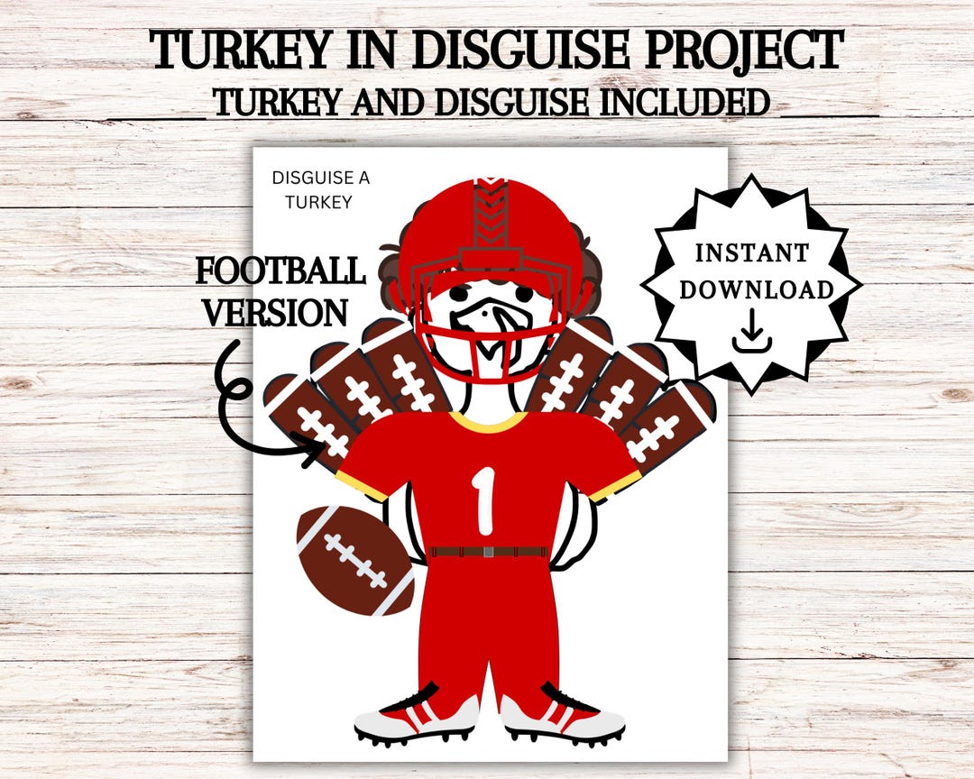 Disguise a Turkey, Turkey in Disguise Printable, Thanksgiving ...