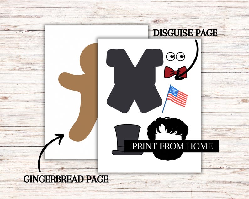 Disguise a Gingerbread Man, Gingerbread in Disguise Printable ...