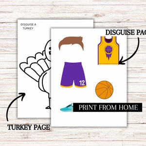 Disguise a Turkey, Turkey in Disguise Printable, Thanksgiving ...