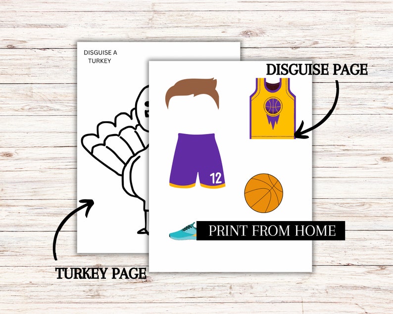 Disguise a Turkey, Turkey in Disguise Printable, Thanksgiving ...