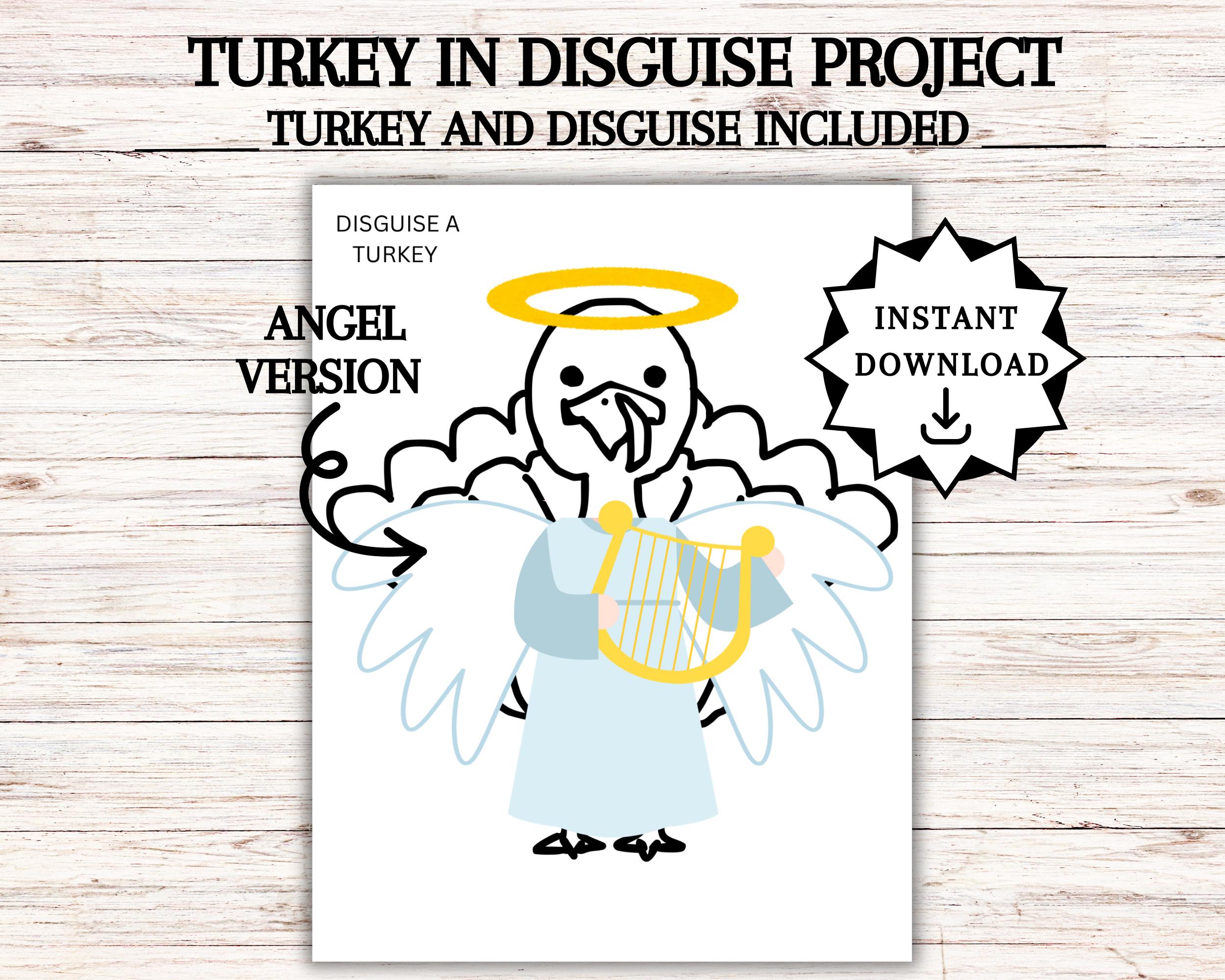 Disguise a Turkey, Turkey in Disguise Printable, Thanksgiving ...