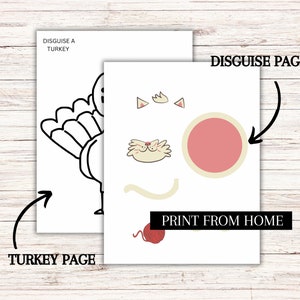 Disguise a Turkey, Turkey in Disguise Printable, Thanksgiving ...