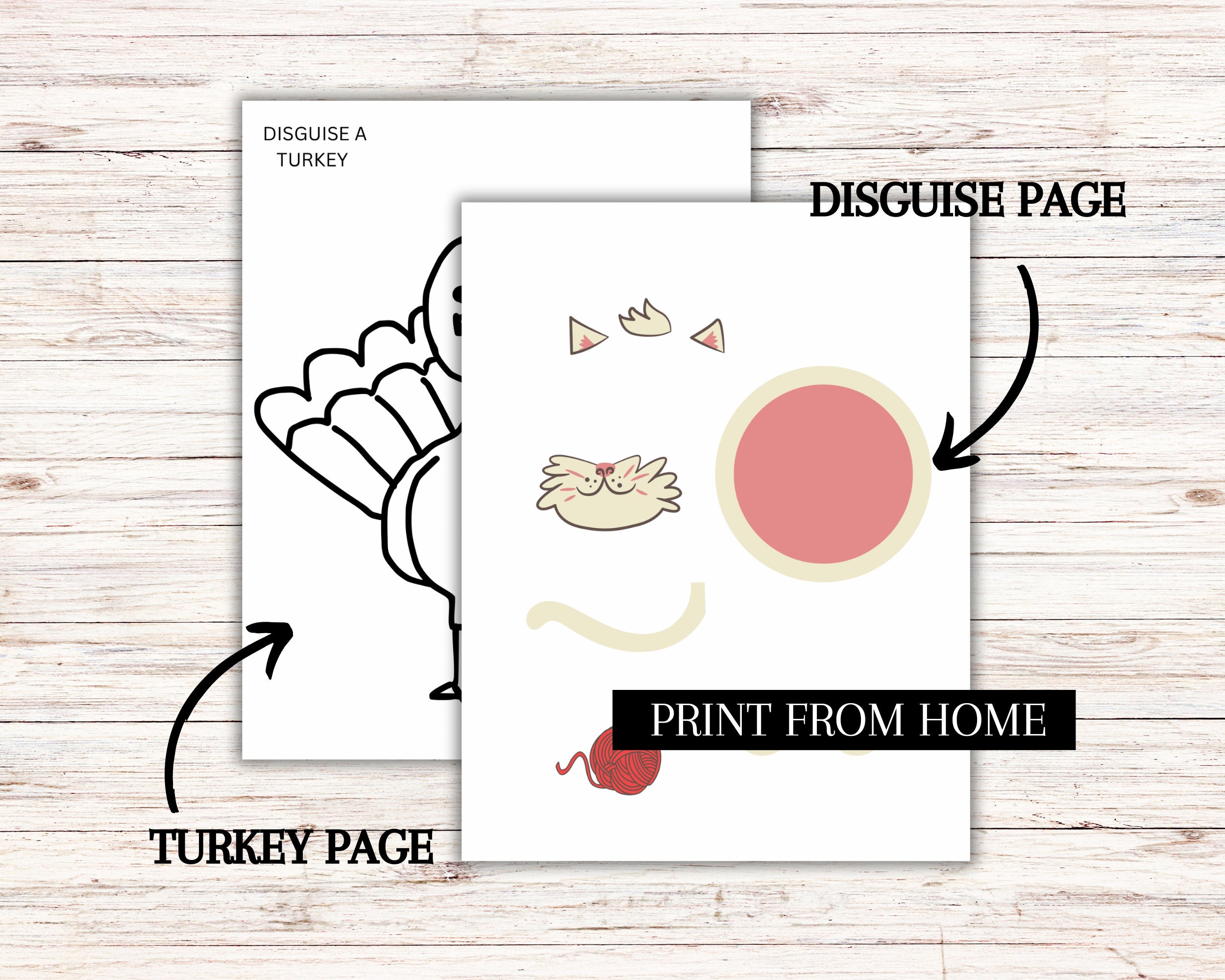 Disguise a Turkey, Turkey in Disguise Printable, Thanksgiving ...