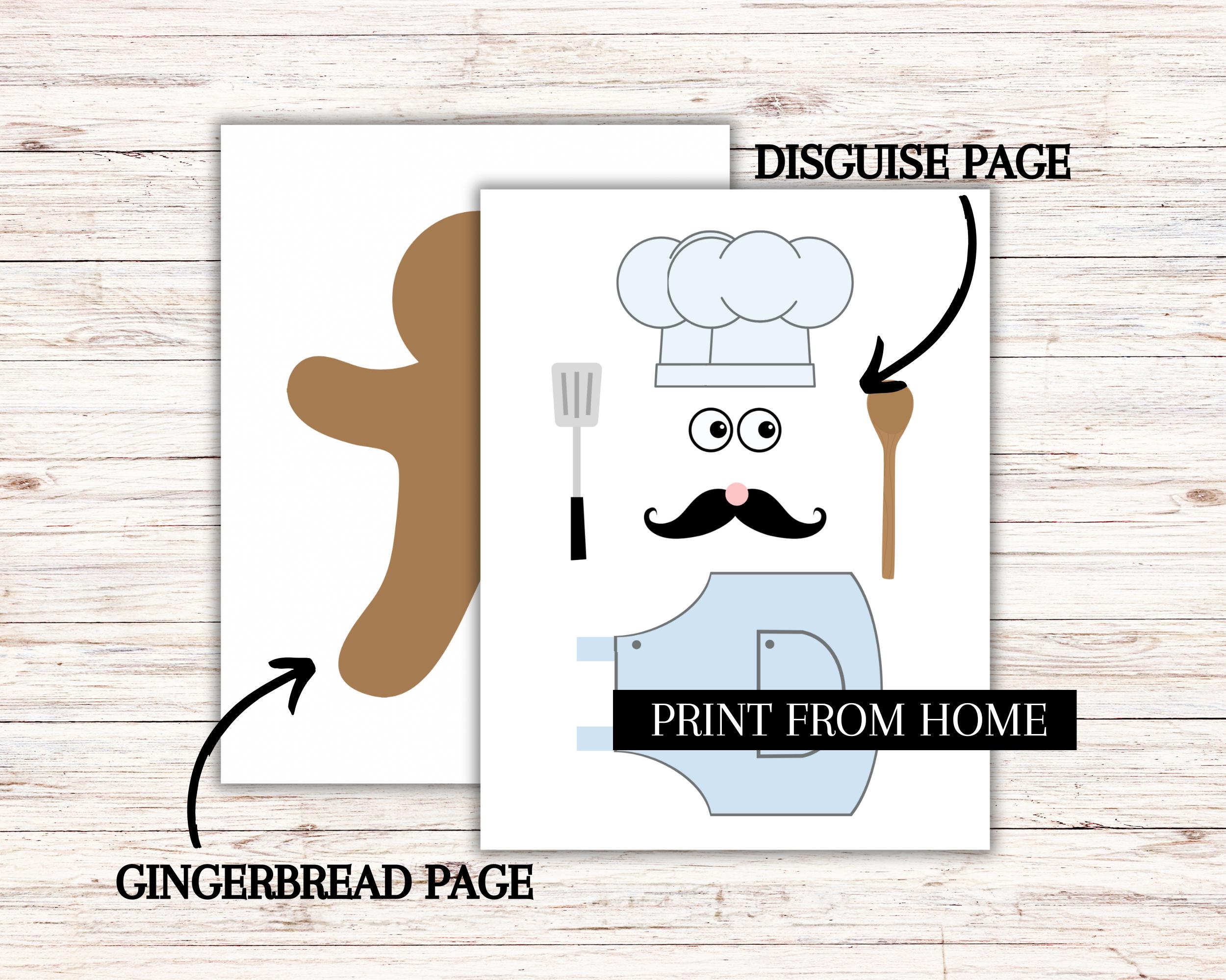 Disguise a Gingerbread Man, Gingerbread in Disguise Printable ...