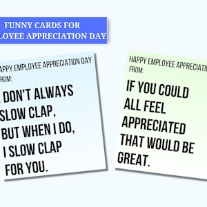 Funny Employee Appreciation Day Printable Employee - Etsy