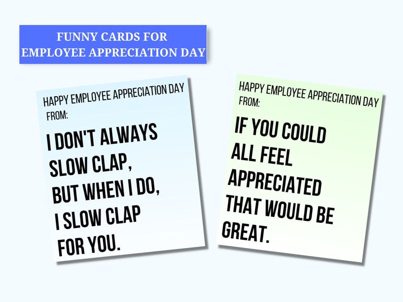 Funny Employee Appreciation Day, Printable Employee Appreciation Cards ...