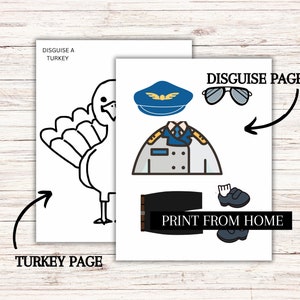 Disguise a Turkey, Turkey in Disguise Printable, Thanksgiving ...