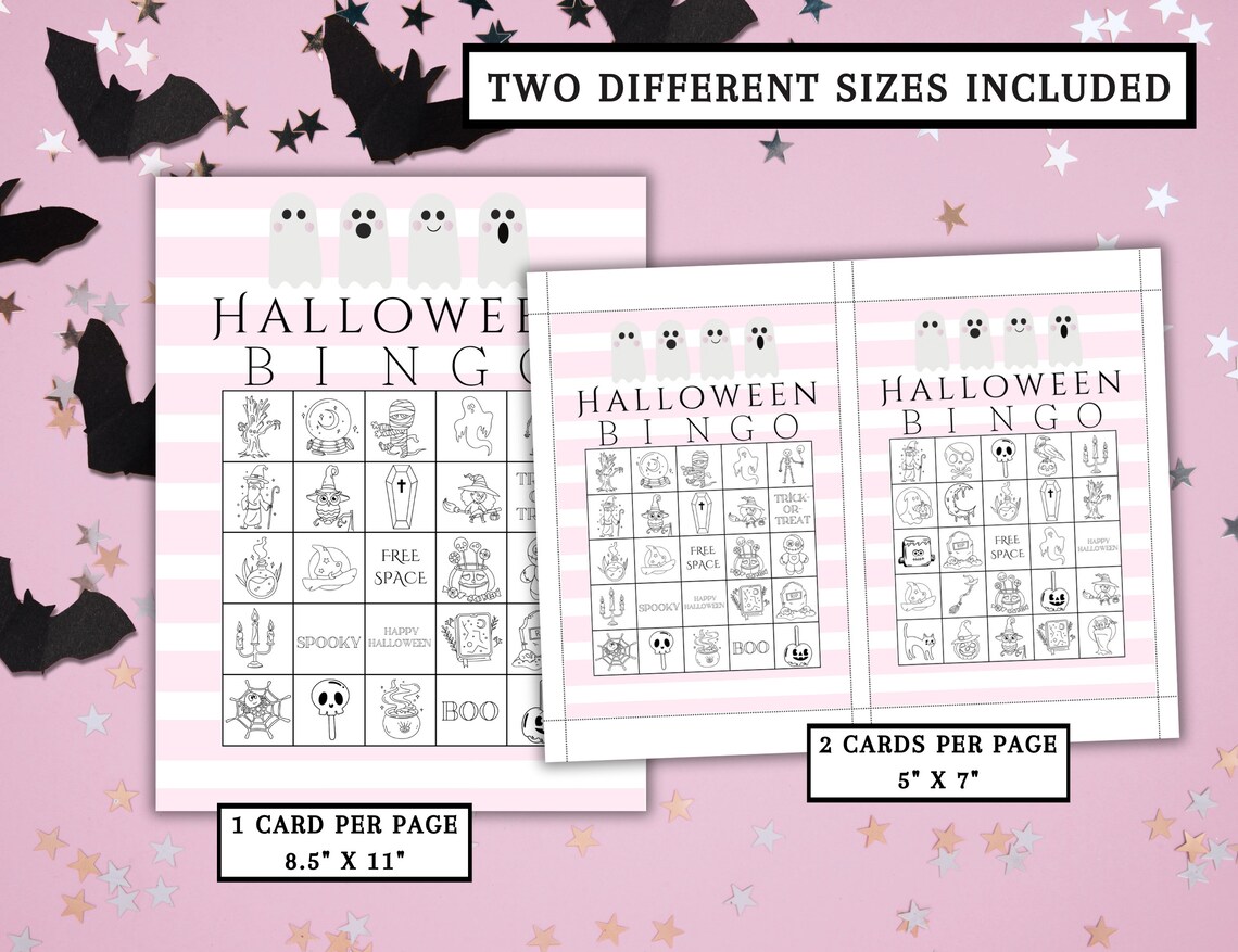 Halloween Bingo Cards, Happy Halloween Bingo, Halloween Bingo for Kids ...
