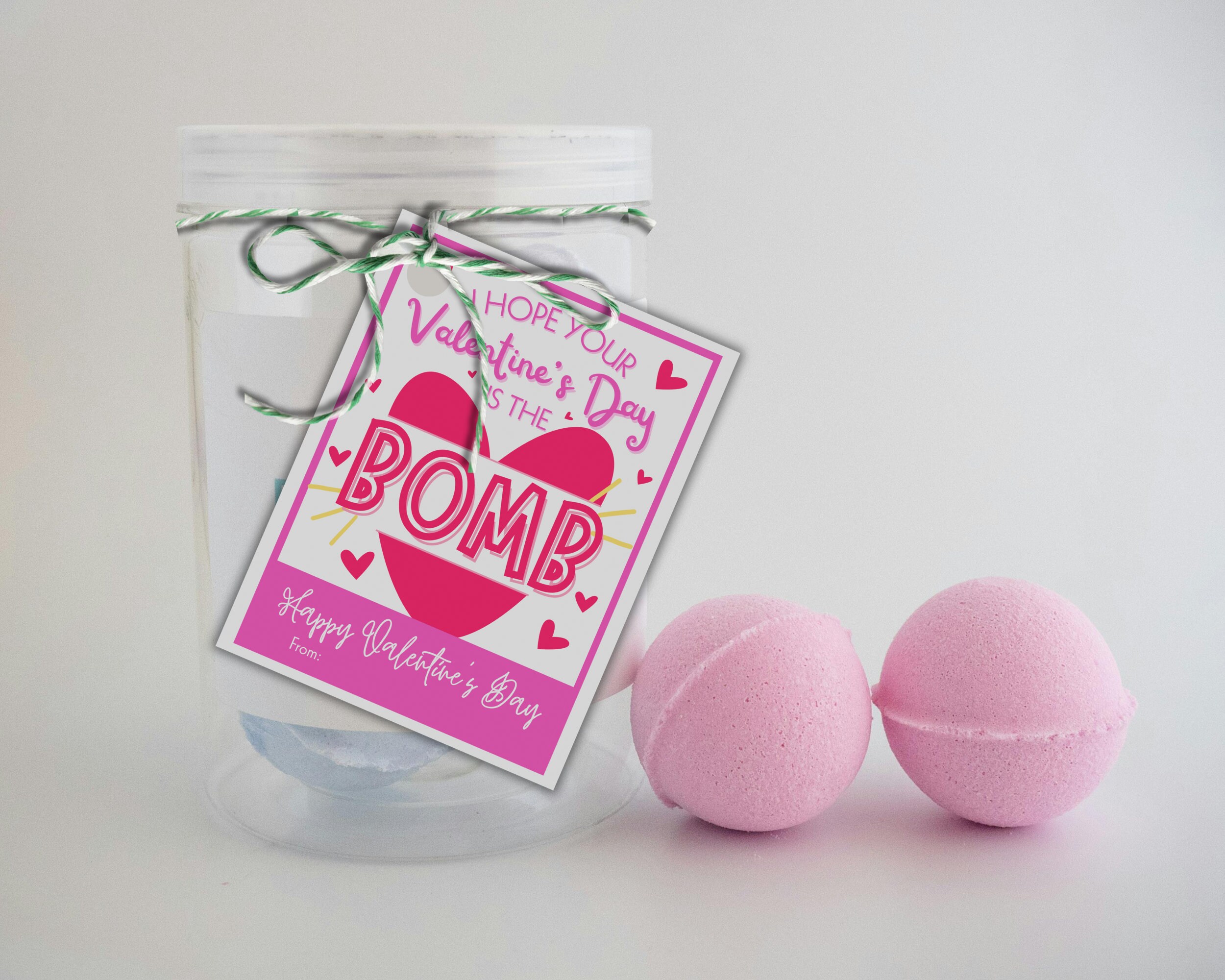 Bath Bomb Valentine, Bath Bomb Valentine Tag, Valentine Bath Bombs, Non ...