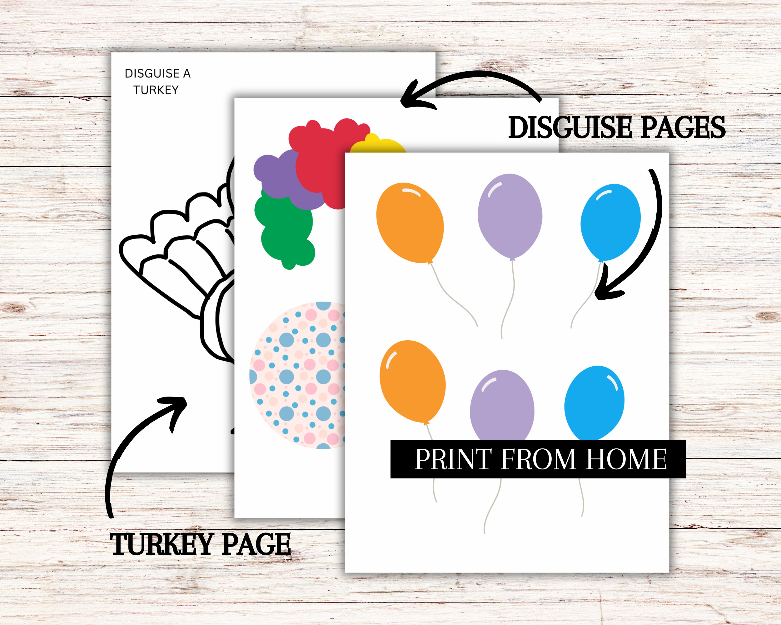Disguise a Turkey, Turkey in Disguise Printable, Thanksgiving ...