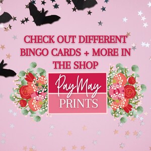 Printable Halloween Bingo Cards, Happy Halloween Bingo, Halloween Party ...