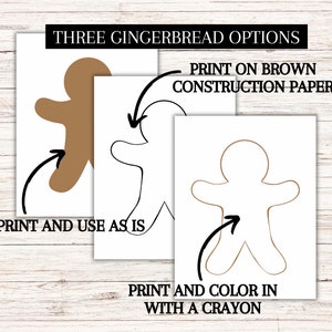 Disguise a Gingerbread Man, Gingerbread in Disguise Printable ...