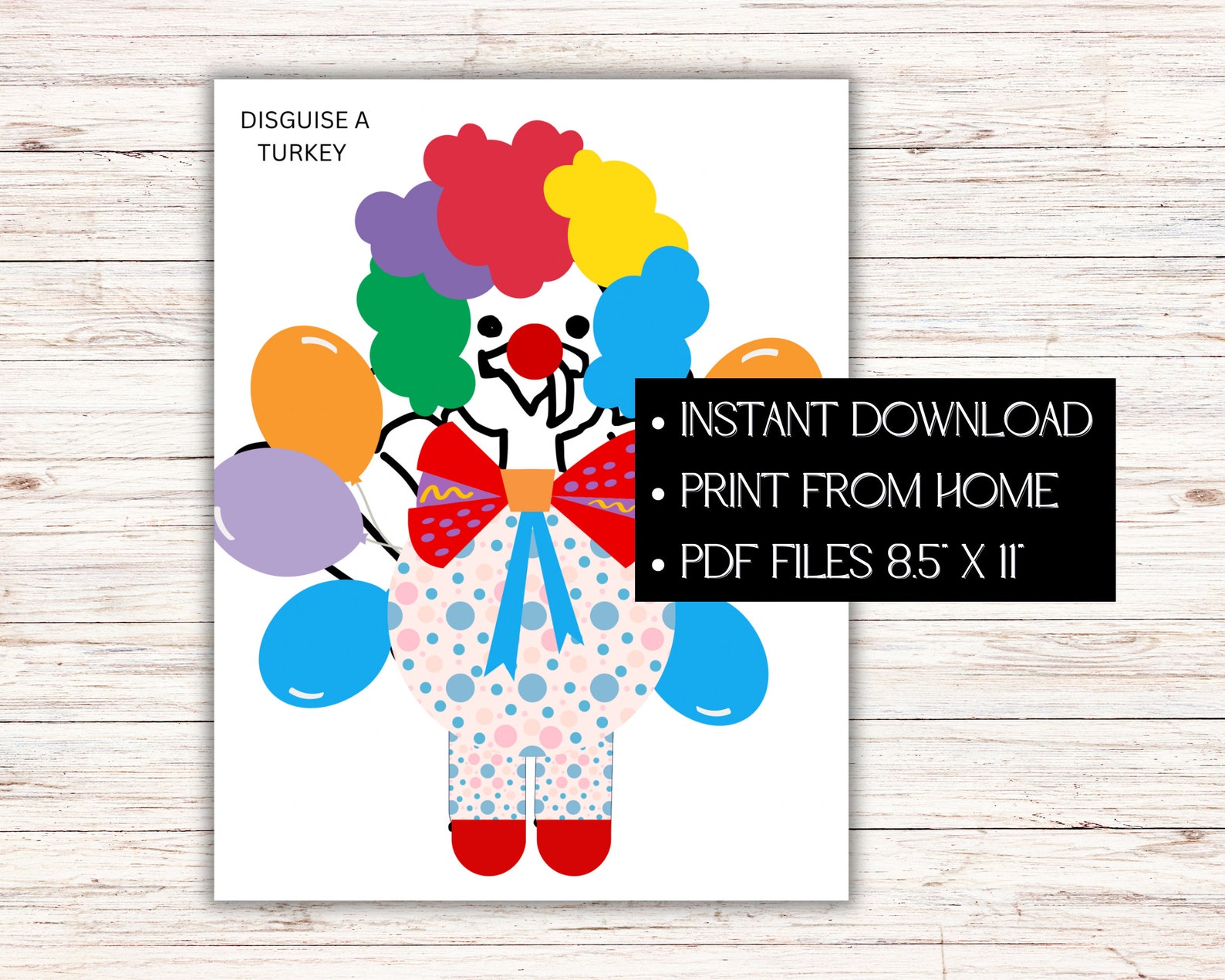 Disguise a Turkey, Turkey in Disguise Printable, Thanksgiving ...