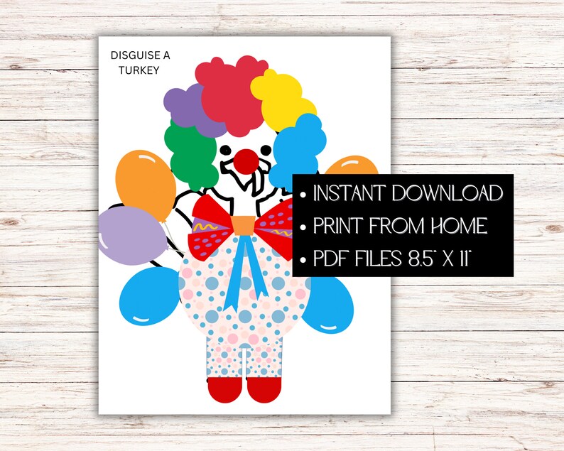 Disguise a Turkey, Turkey in Disguise Printable, Thanksgiving ...