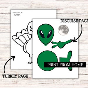 Disguise a Turkey, Turkey in Disguise Printable, Thanksgiving ...