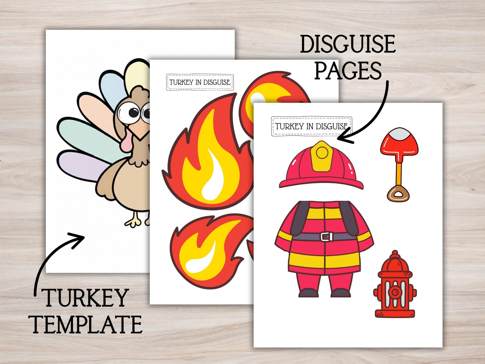 Disguise a Turkey, Turkey in Disguise Printable, Thanksgiving ...