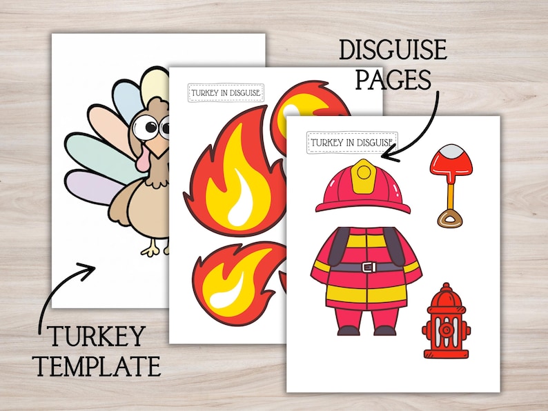 Disguise a Turkey, Turkey in Disguise Printable, Thanksgiving ...