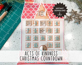 Acts of Kindness Advent Calendar - Christmas Activity Calendar - Etsy