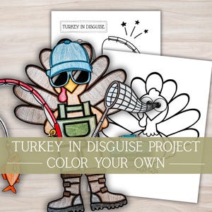 Disguise a Turkey, Turkey in Disguise Printable, Thanksgiving ...