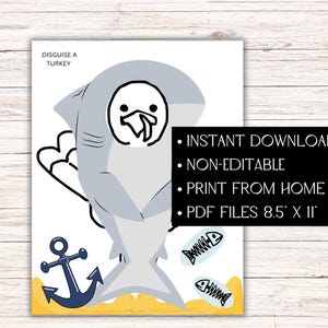 Disguise a Turkey, Turkey in Disguise Printable, Thanksgiving ...
