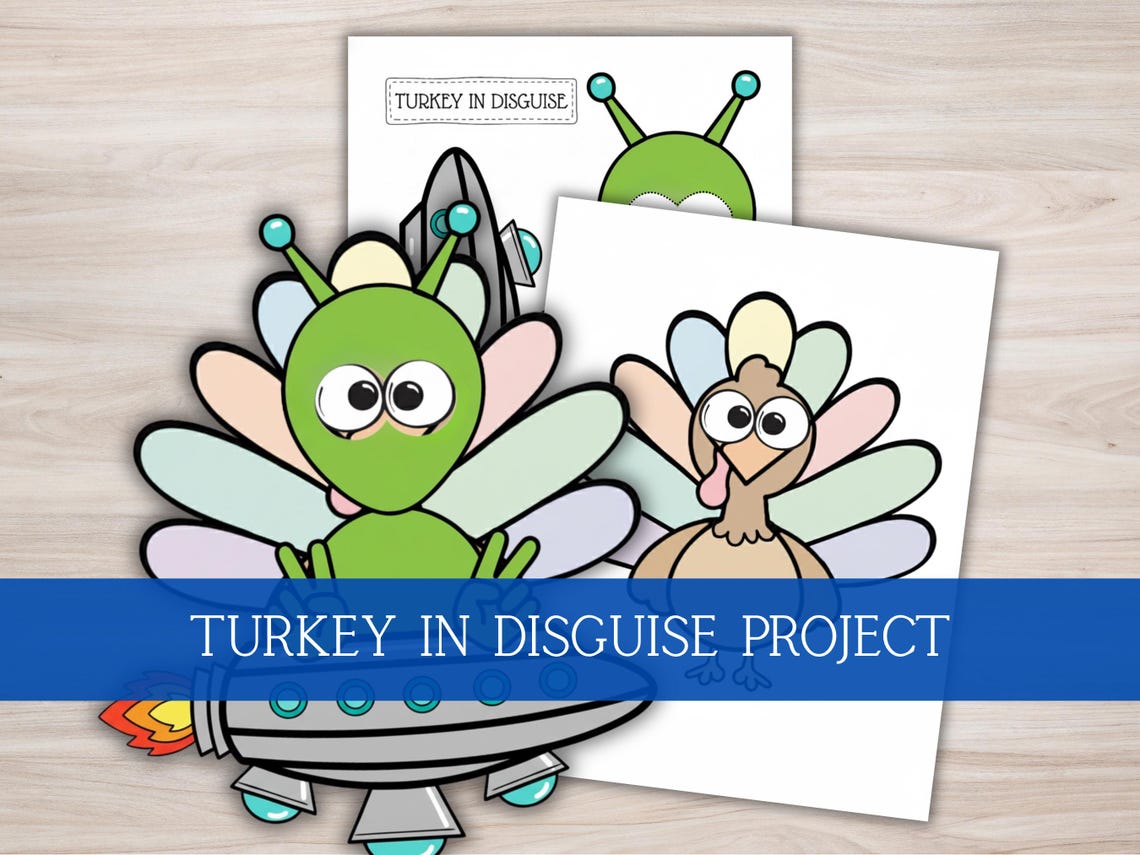 Disguise a Turkey, Turkey in Disguise Printable, Thanksgiving ...