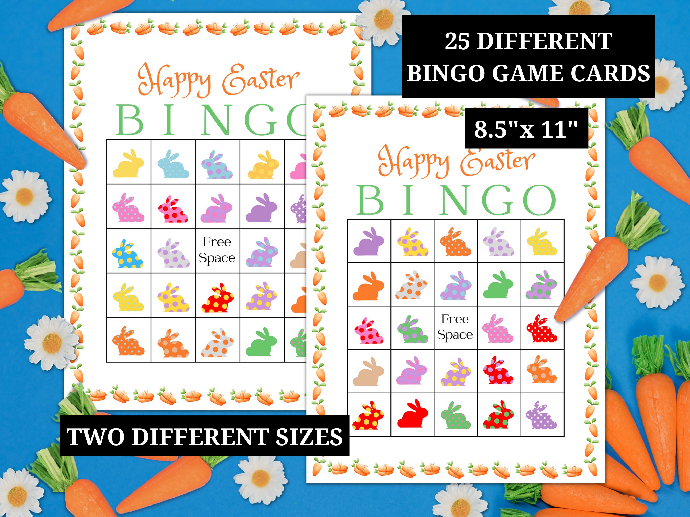Easter Bingo, Printable Easter Bingo, Holiday Bingo, Easter Bingo Cards ...