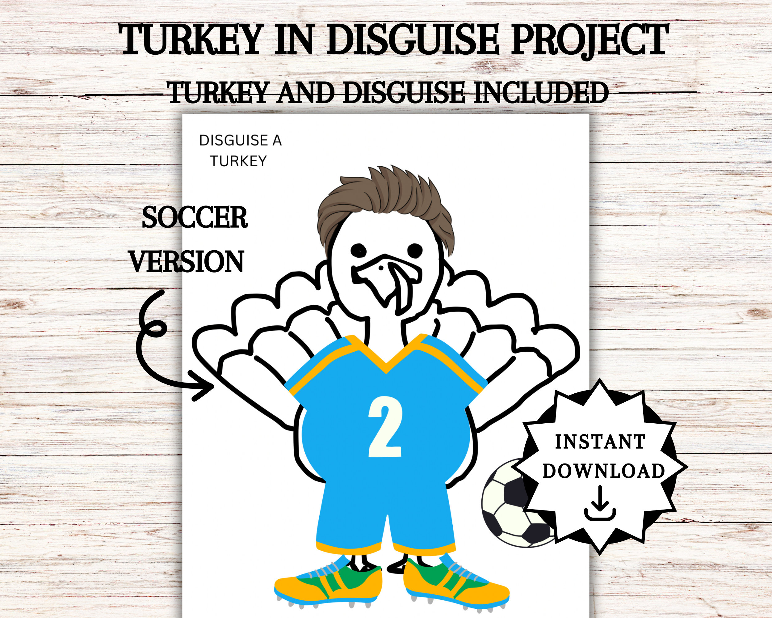 Disguise a Turkey, Turkey in Disguise Printable, Thanksgiving ...