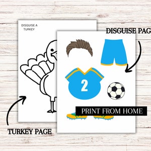 Disguise a Turkey, Turkey in Disguise Printable, Thanksgiving ...