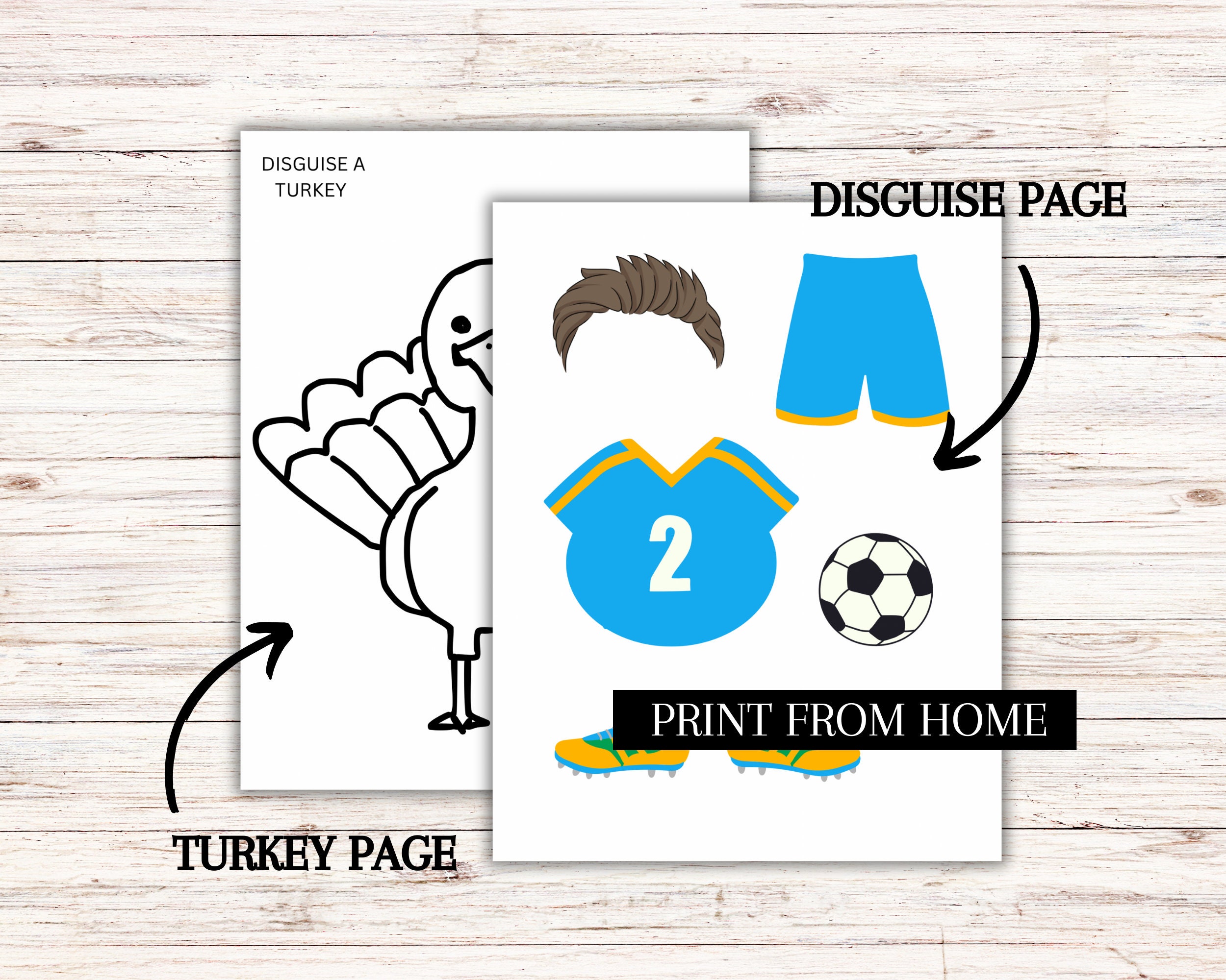 Disguise a Turkey, Turkey in Disguise Printable, Thanksgiving ...
