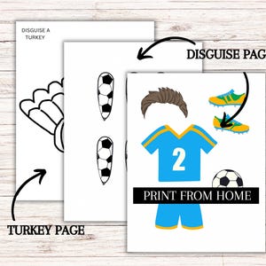 Disguise a Turkey, Turkey in Disguise Printable, Thanksgiving ...