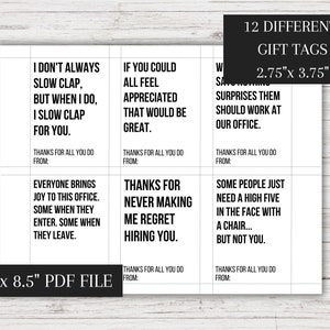 Funny Employee Appreciation Day, Printable Employee Appreciation Cards ...