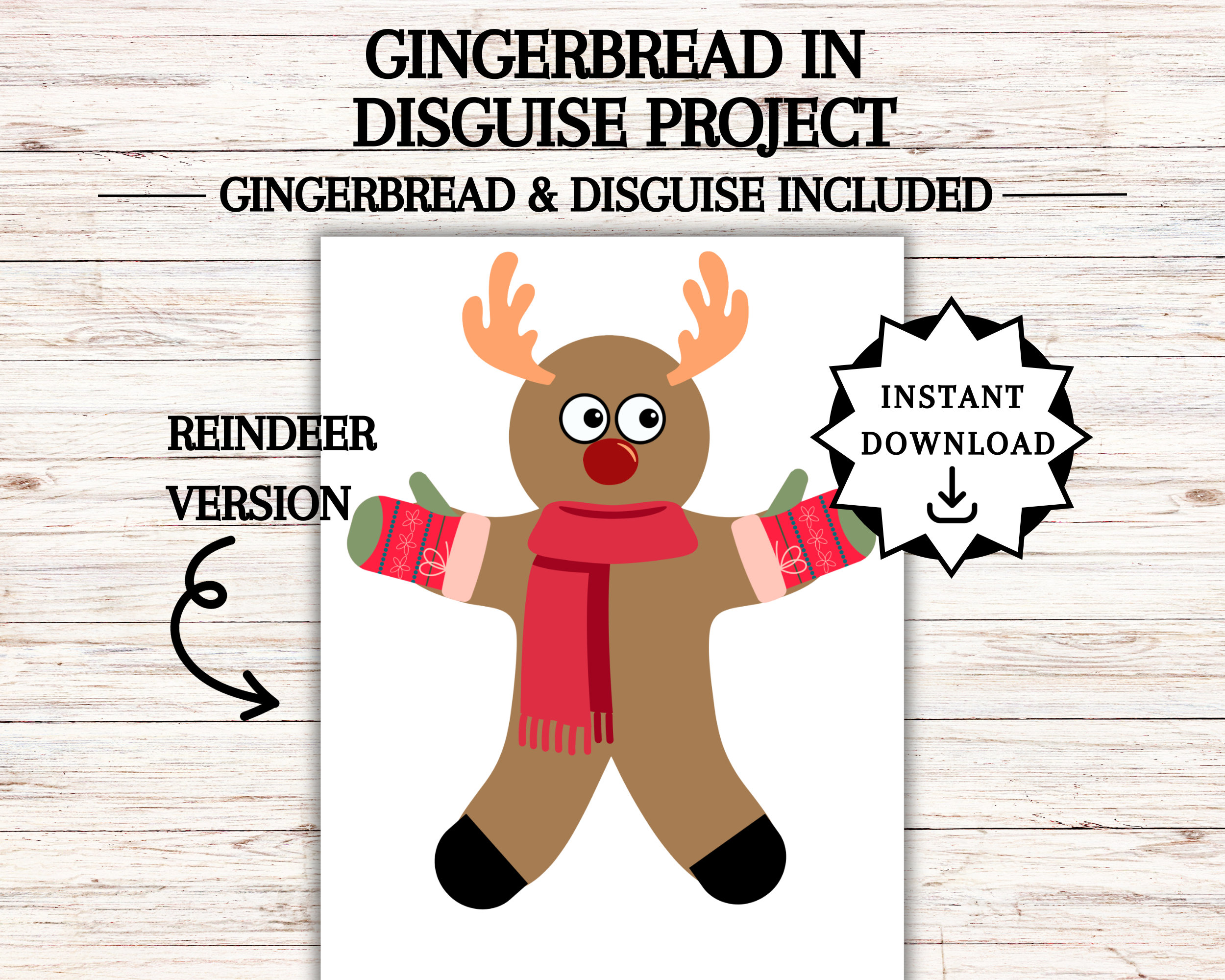 Disguise a Gingerbread Man, Gingerbread in Disguise Printable ...