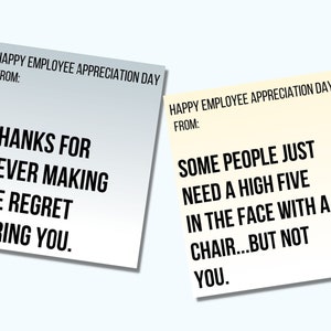 Funny Employee Appreciation Day Printable Employee - Etsy